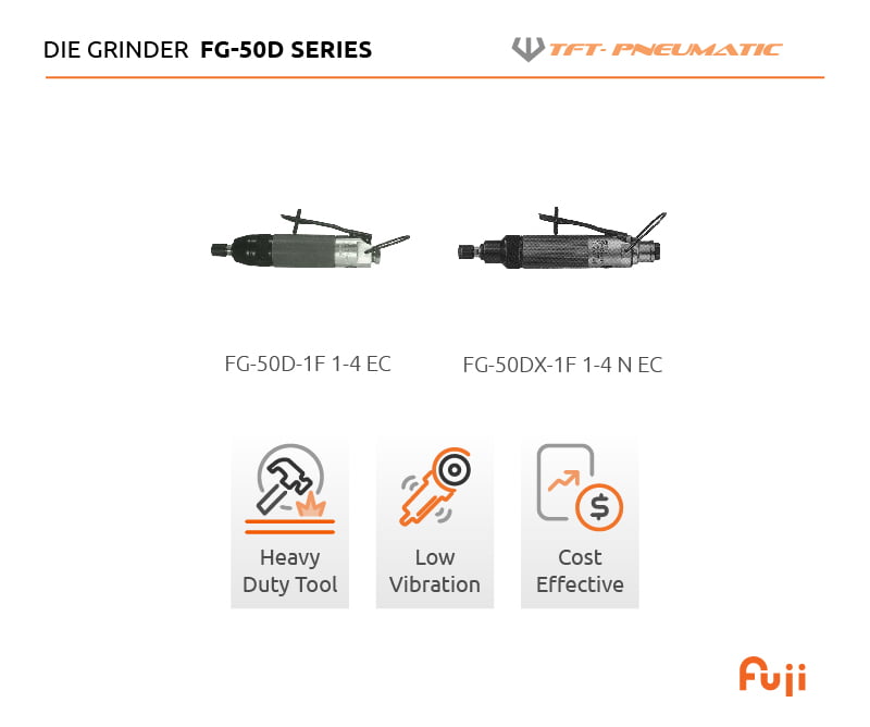 FG-50D Series | 1/4" Die Grinder - | TFT Pneumatic