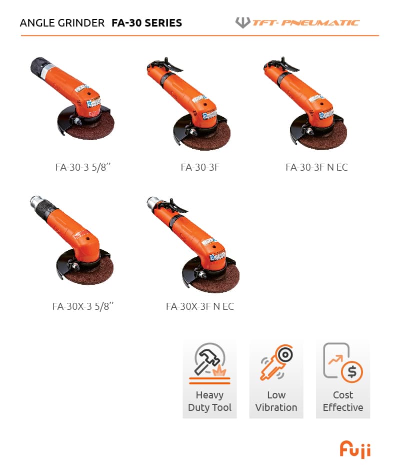 FA-30 Series | 4" Angle Grinder - | TFT Pneumatic